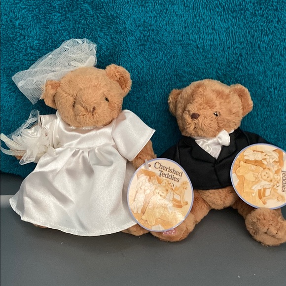 Cherished Teddies | Other | Wedding Teddy Bear Couple | Poshmark
